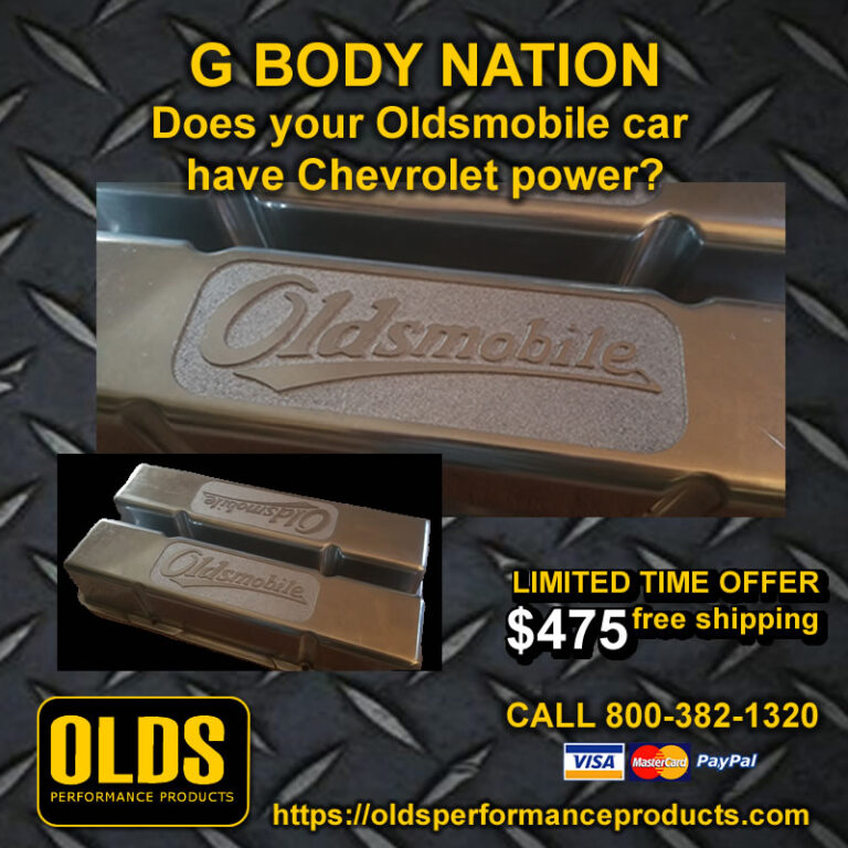 SBC Polished Aluminum Valve Covers w/Olds logo – Olds Performance Products